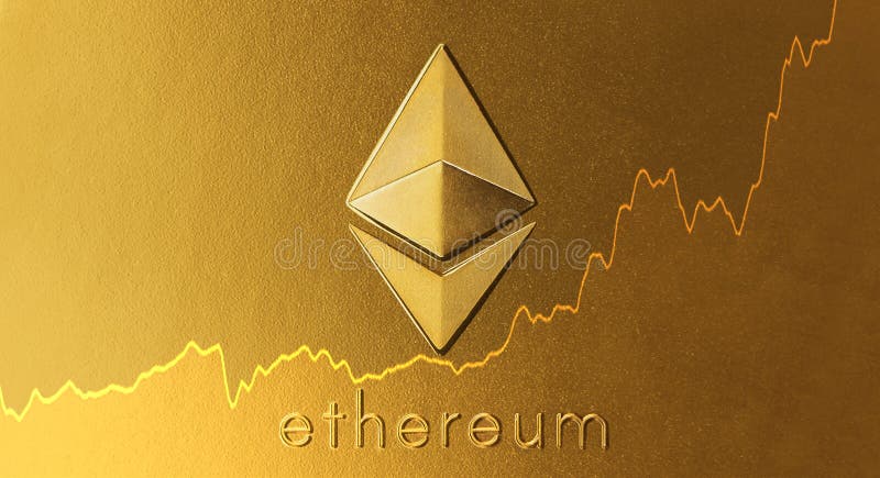 Ethereum Real Golden Authentic Surface Chart Stock Photos - Free ...