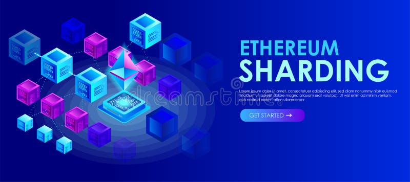 Ethereum Sharding Block Isometric Editorial Stock Photo - Illustration ...