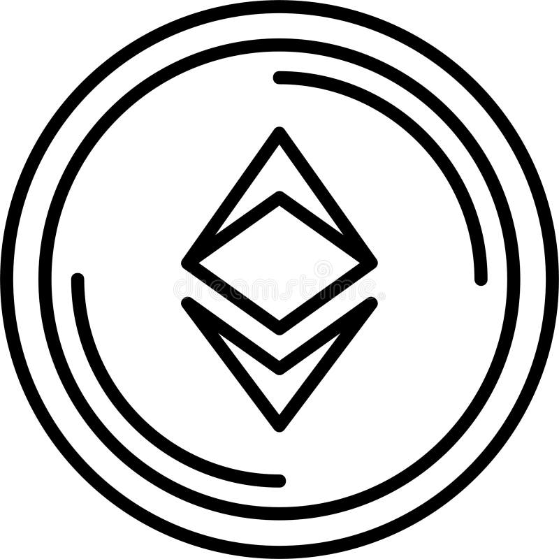 Ethereum Vector Icon Design Stock Vector - Illustration of ...