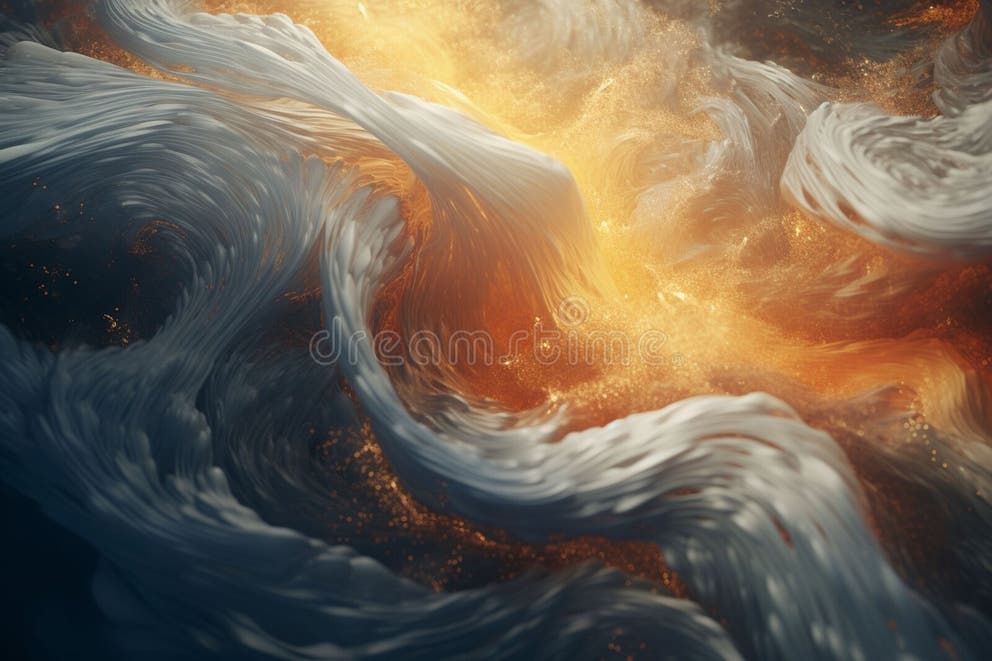 Etherial Matter Weaving through the Cosmic Stock Illustration ...