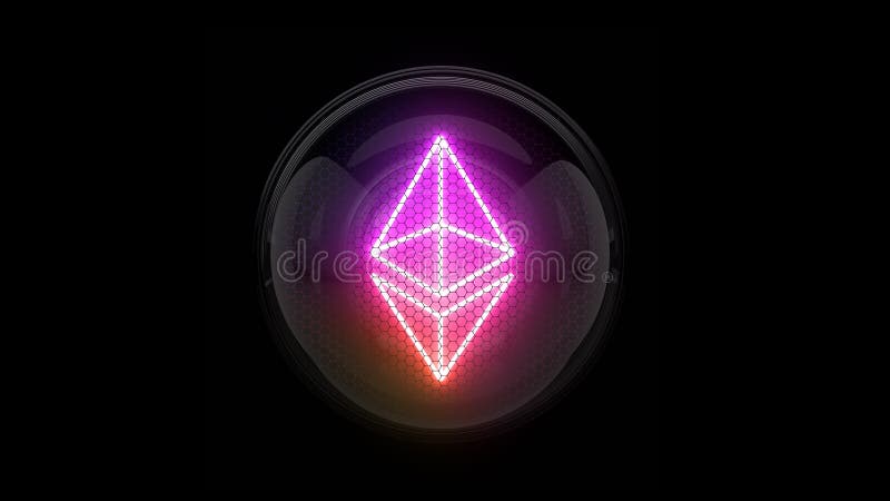 Etherium. Instagram Color Etherium Coin Logo. Nixie Tube Indicator. Gas ...