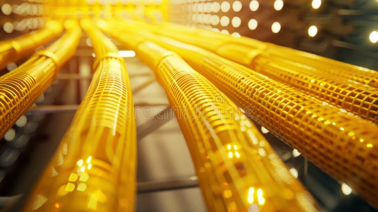 An Ethernet Cable is Illuminated by Light when it is Connected To a ...