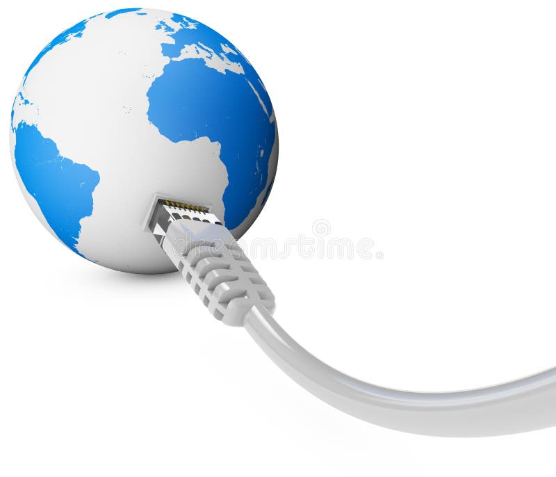 Ethernet Cable, Internet Connection, Bandwidth. the World on the Web ...