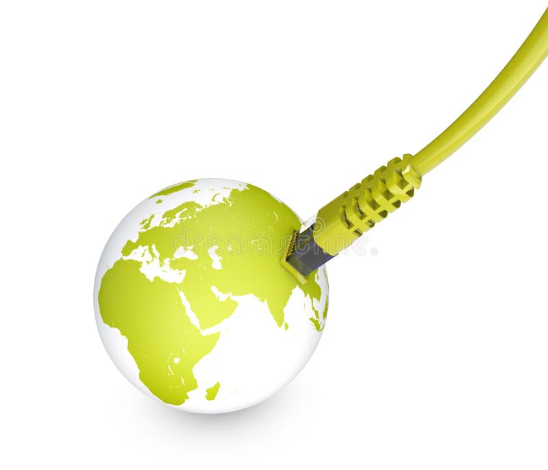 Ethernet Cable, Internet Connection, Bandwidth. the World on the Web ...