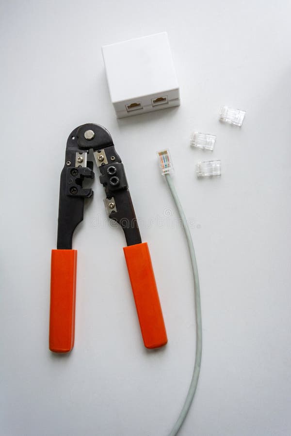 Ethernet Cable Twisted Pair, Connectors, Crimping Tools and Internet ...