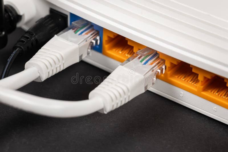 Ethernet Cable Wireless Router Connect Internet Service Provider ...