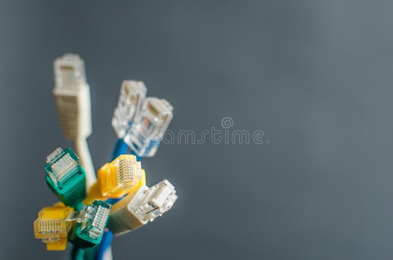 Ethernet cables stock photo. Image of bunch, background - 97954786
