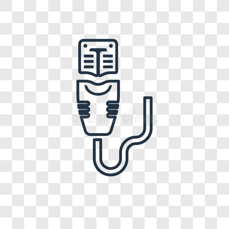 Ethernet Icon Vector Isolated on White Background, Logo Concept Stock ...