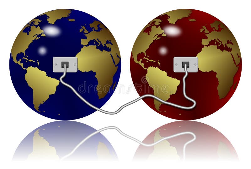 Ethernet connection stock illustration. Illustration of network - 24585728