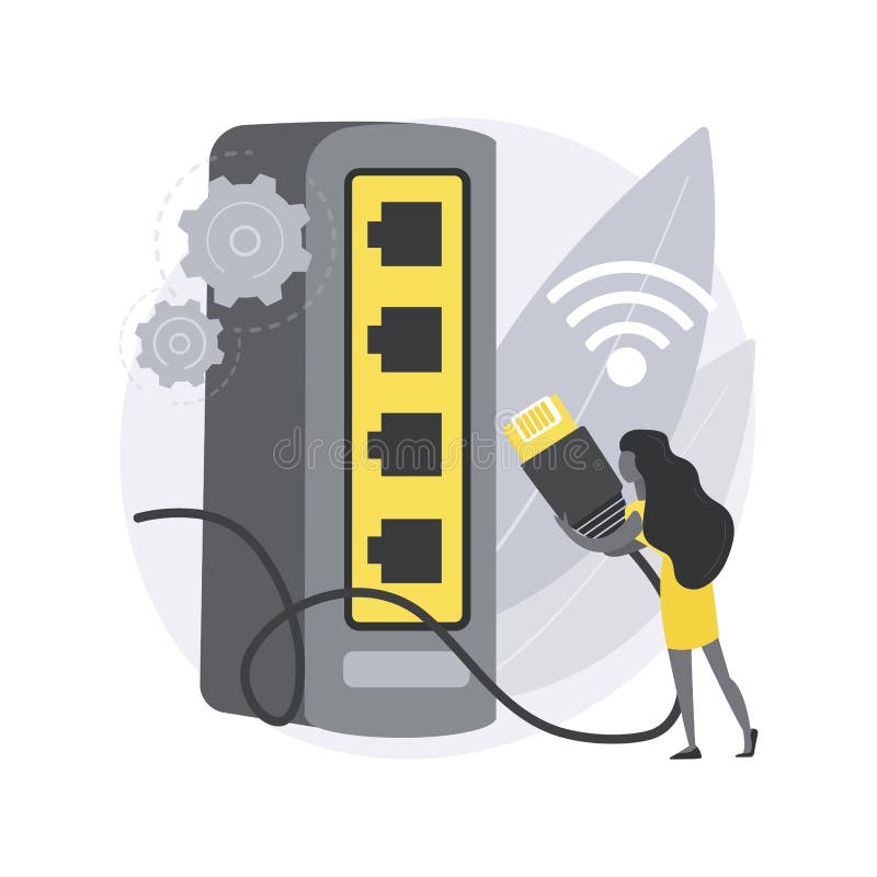 Ethernet Connection (vector) Stock Vector - Illustration of ethernet ...