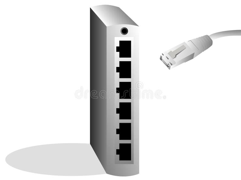 Ethernet Connection (vector) Stock Vector - Illustration of ethernet ...