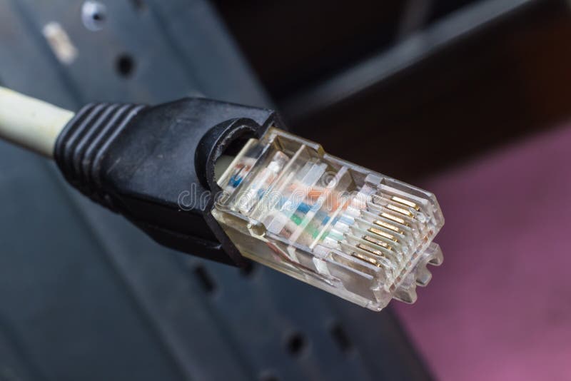 Ethernet connector stock photo. Image of electrical, interface - 46823672