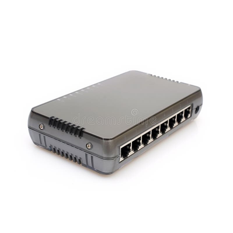 Ethernet Connector Isolated on a White Background Stock Image - Image ...