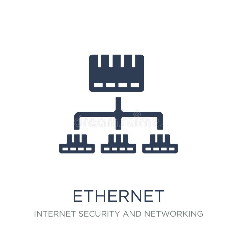Ethernet Icon. Trendy Flat Vector Ethernet Icon on White Background ...
