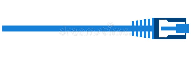 Ethernet LAN Cable Vector stock illustration. Illustration of ethernet ...