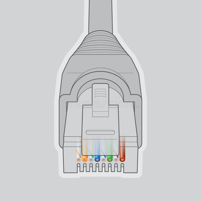 Rj45 Connector Stock Illustrations – 1,057 Rj45 Connector Stock ...