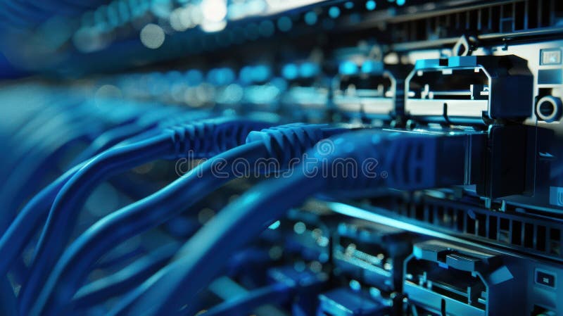 The Ethernet Network Cables.AI Generated Image Stock Photo - Image of ...