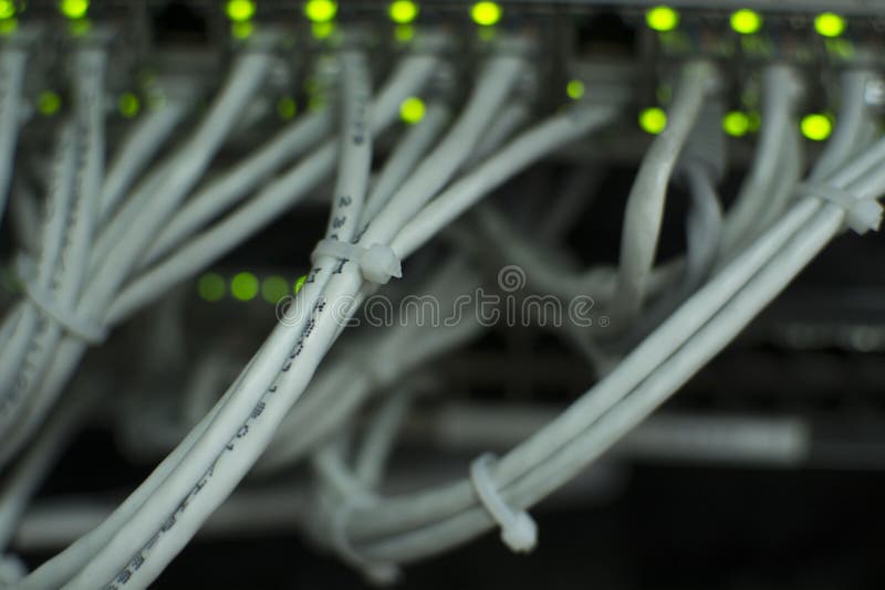 Ethernet Network Switch. stock photo. Image of internet - 110116962