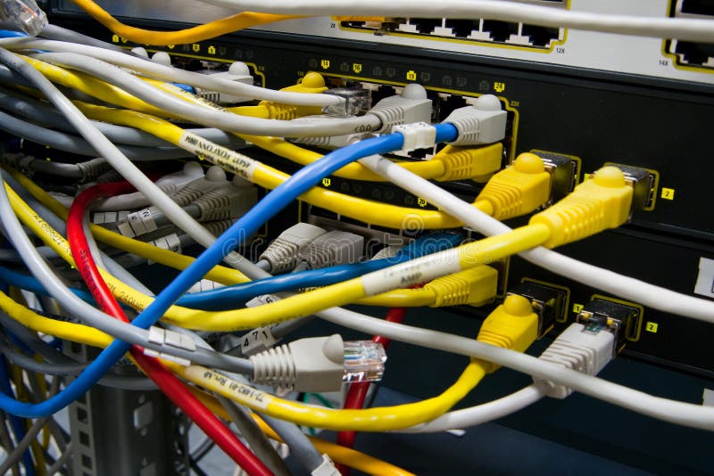Network switch rack stock image. Image of business, communicate - 11592177