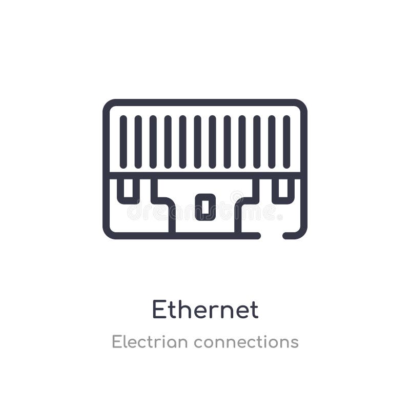 Ethernet Isolated Icon. Simple Element Illustration from Electrian ...
