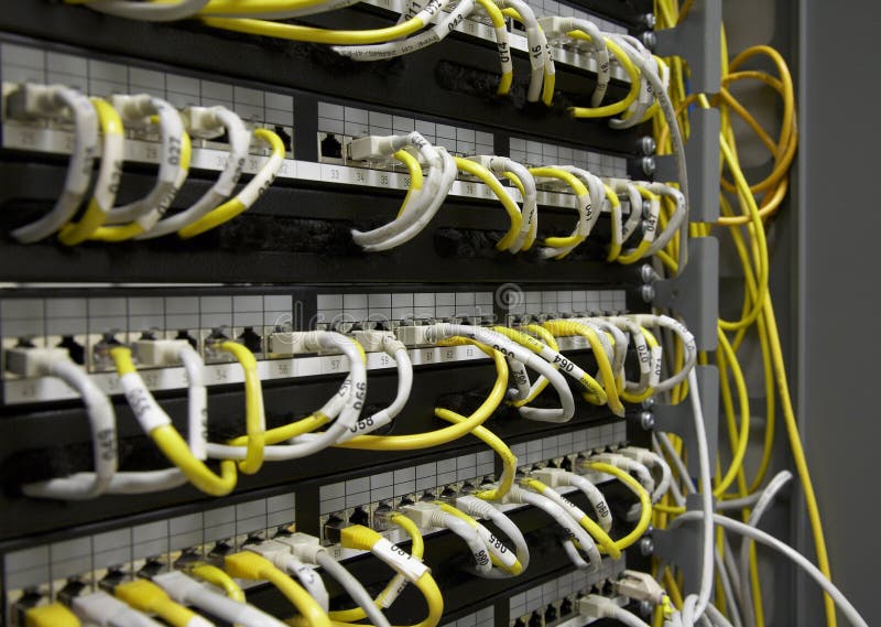 Ethernet patch panel stock image. Image of patch, telecommunication ...
