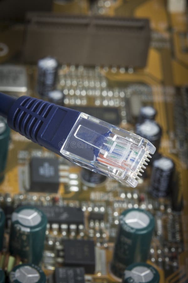 Ethernet Plug In stock image. Image of electric, modern - 15296907