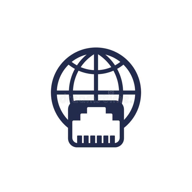 Ethernet Port Vector Icon Sign Symbol Stock Vector - Illustration of ...