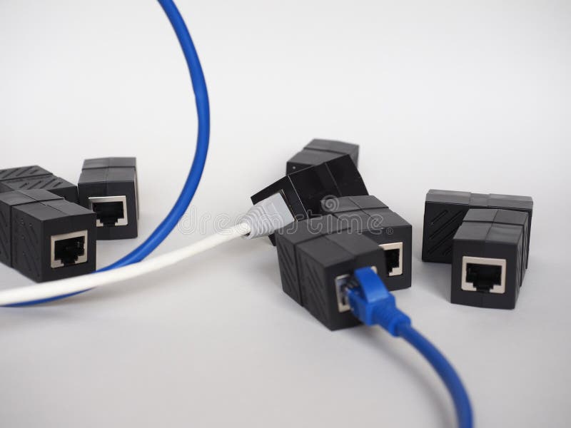Ethernet rj45 lan cable stock photo. Image of plug, high - 235335650