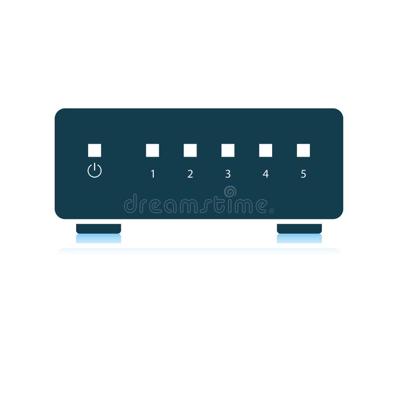 Ethernet Switch Icon stock vector. Illustration of commutator - 154053735