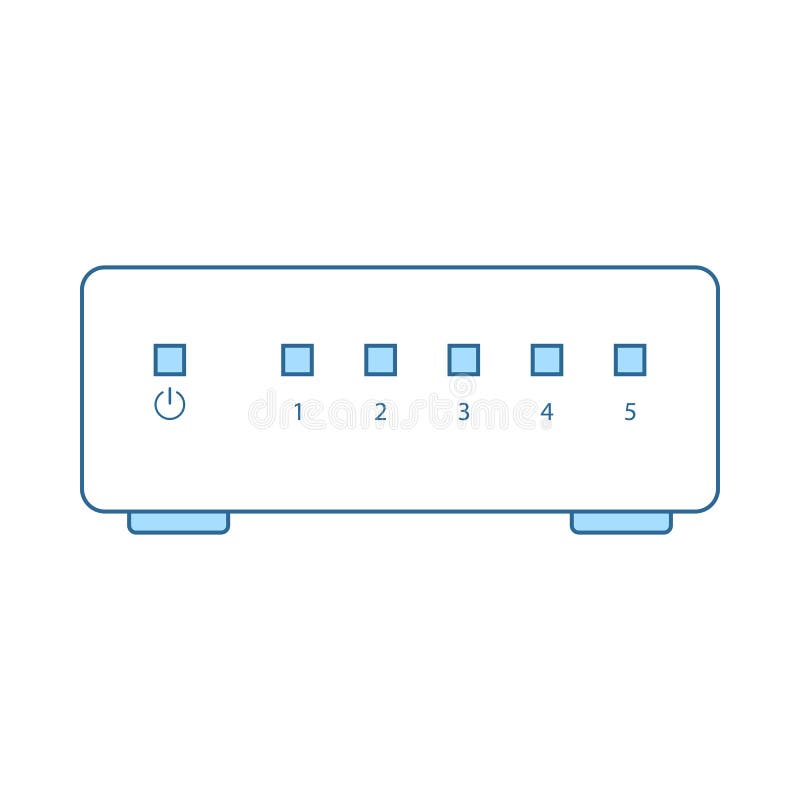 Ethernet switch icon stock illustration. Illustration of link - 144289548