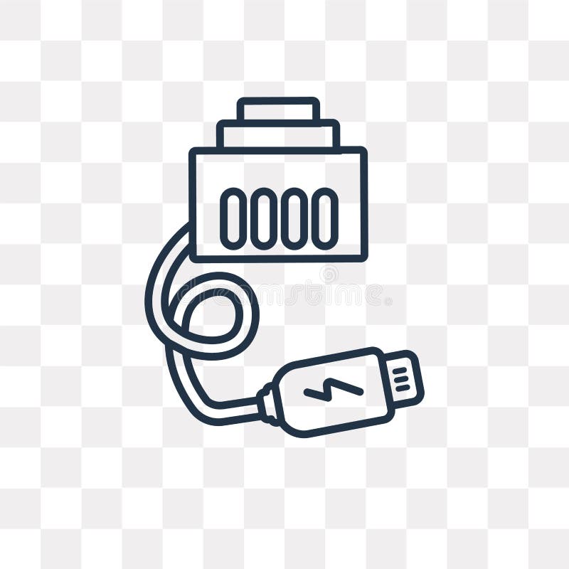 Ethernet Vector Icon Isolated on Transparent Background, Ethernet ...
