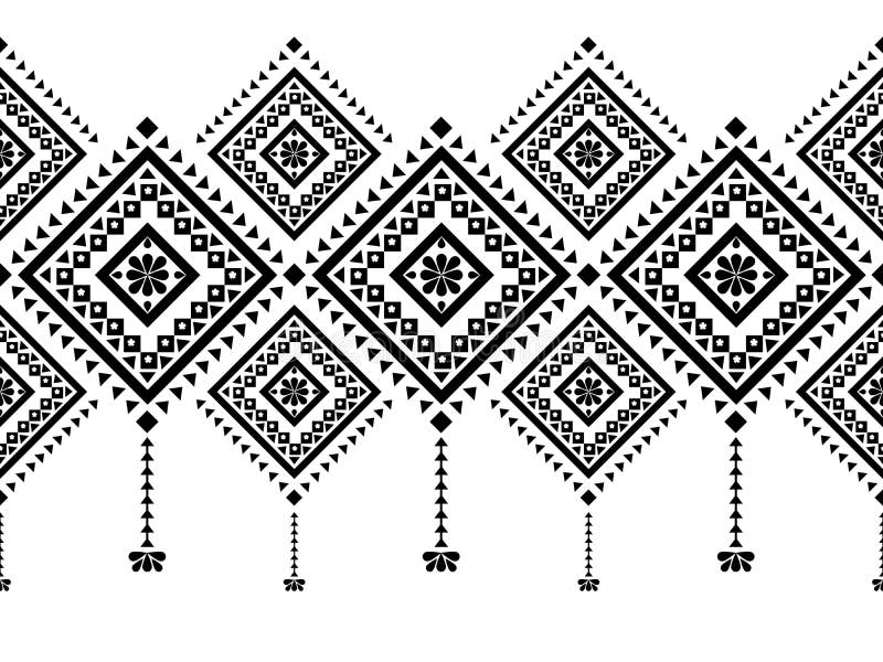 Pattern Design in Black and White. Design for Fabric and Background ...