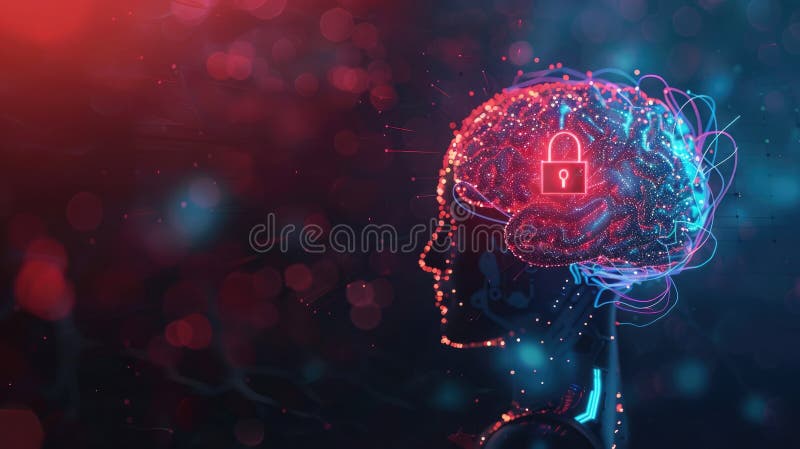 Ethical Considerations Depicted in a Digital Illustration of AI with a ...