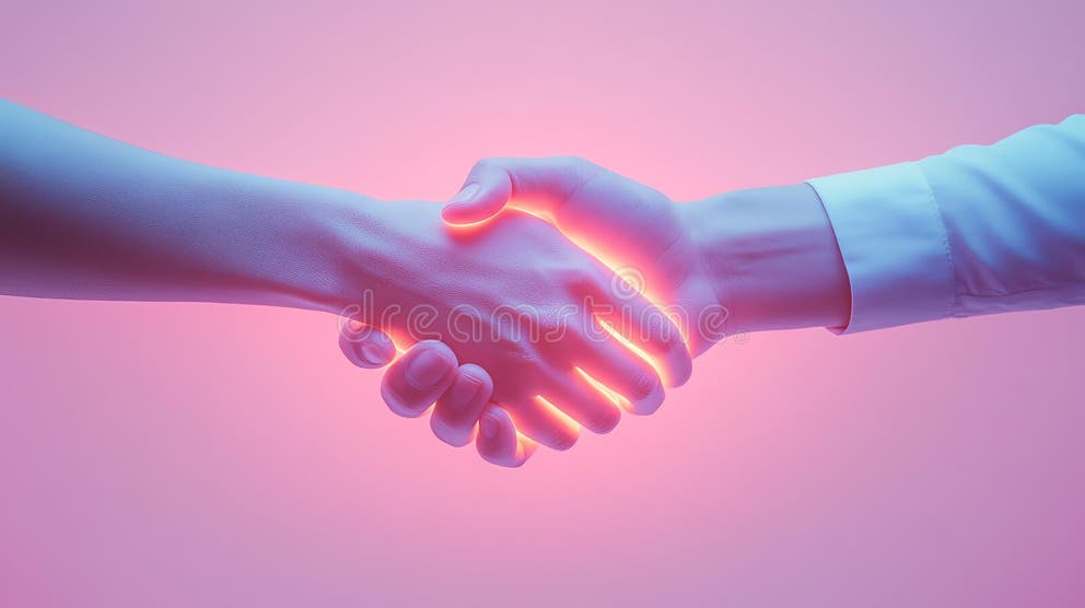 Ethical Decision-making Concept. a Close-up of Two Hands Shaking with a ...