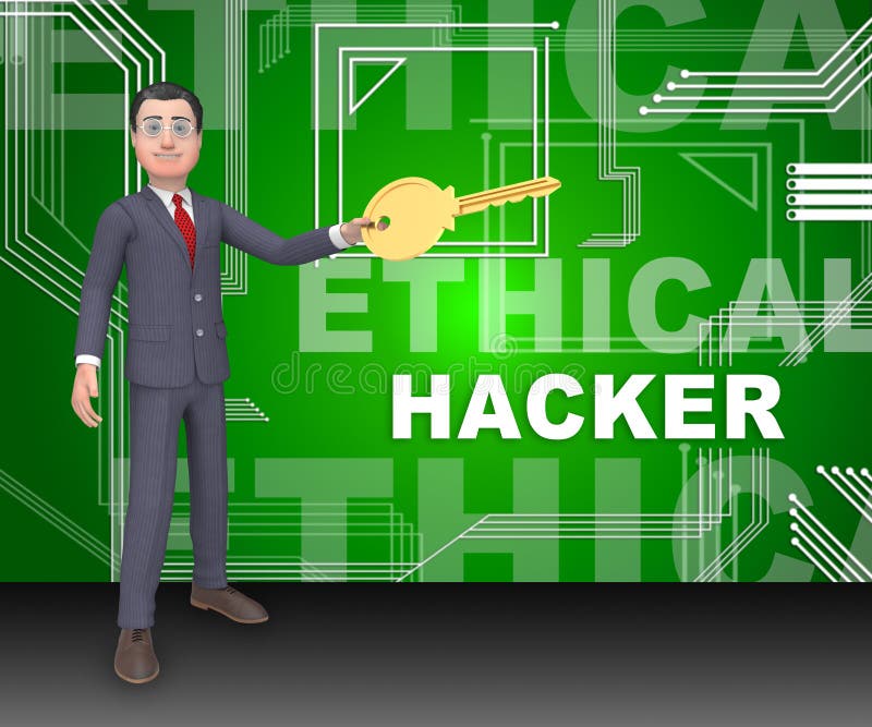 Ethical Hacker Tracking Server Vulnerability 3d Rendering Stock ...