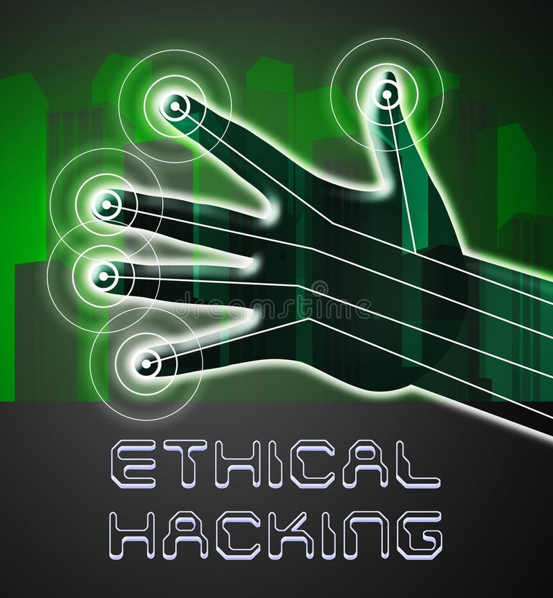 Ethical Hacking Data Breach Tracking 3d Rendering Stock Illustration ...