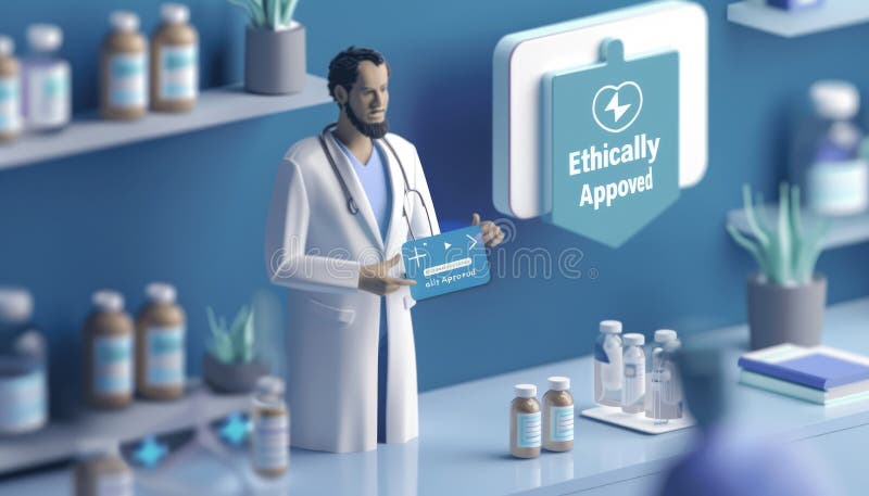 A Highly Advanced AI Robot with Ethical Approval, Thriving in a ...