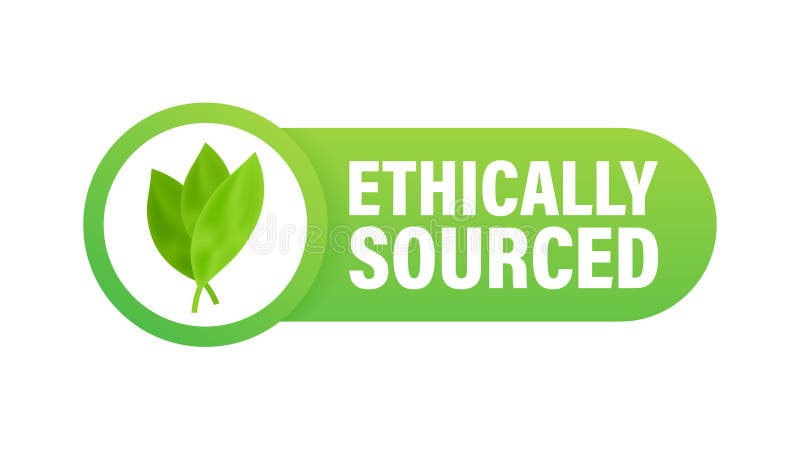 Ethically Sourced. Natural and Organic Products. Vector Stock ...