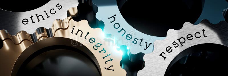 Honesty, Ethics, Integrity Concept - Signpost with Three Arrows ...