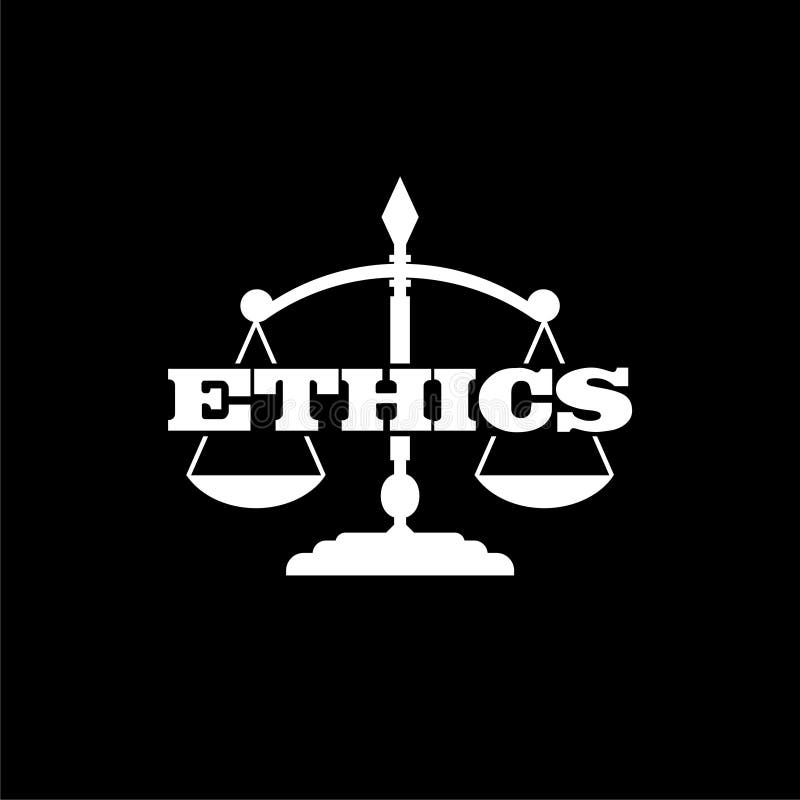 Ethics Icon for Graphic Design Isolated on White Background Stock ...