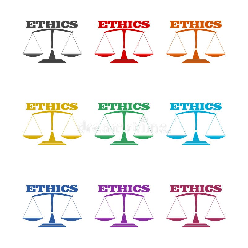 Ethics Icon or Logo, Color Set Stock Vector - Illustration of paramedic ...