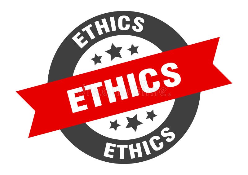 Ethics Sign Showing Values Ideology and Principles Stock Illustration ...