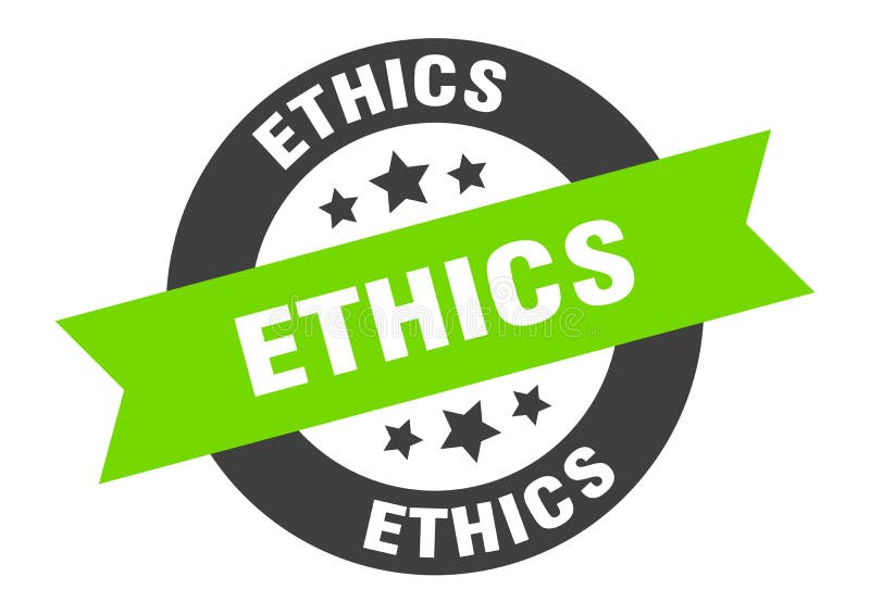 Ethics Sign Showing Values Ideology and Principles Stock Illustration ...