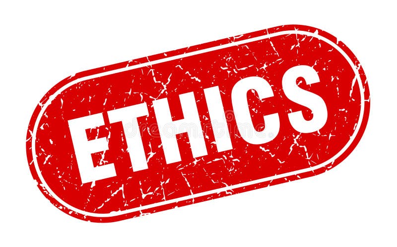 Ethics Sign Showing Values Ideology and Principles Stock Illustration ...