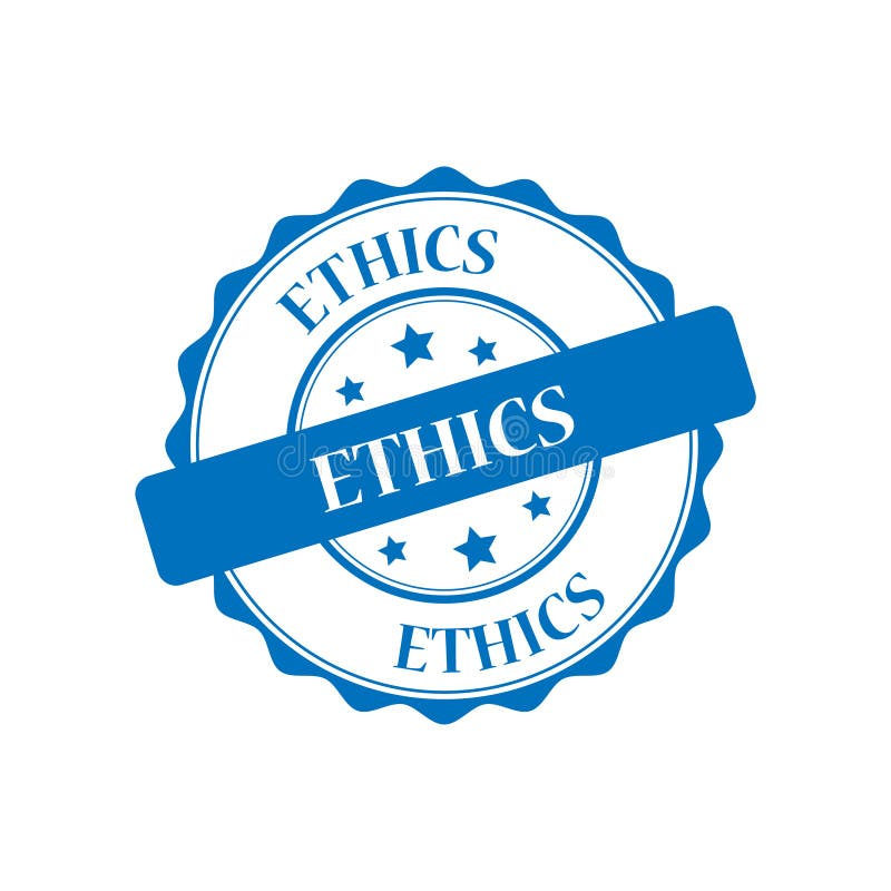 Ethics stamp illustration stock vector. Illustration of stamp - 107879636