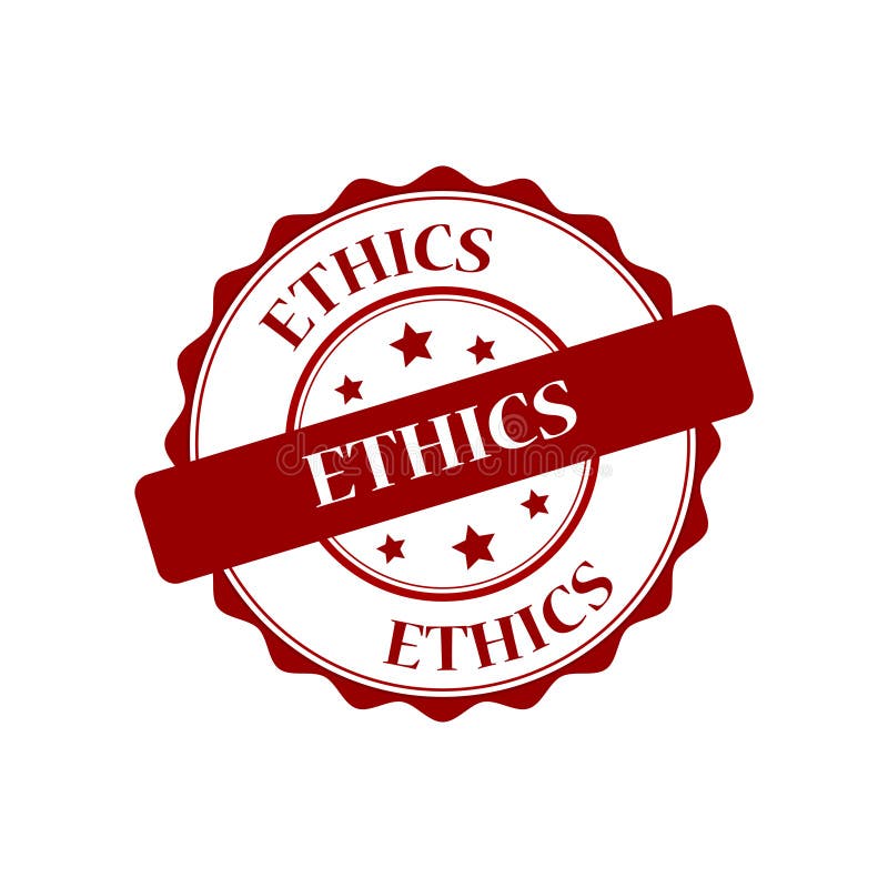 Ethics stamp illustration stock vector. Illustration of stamp - 107879636