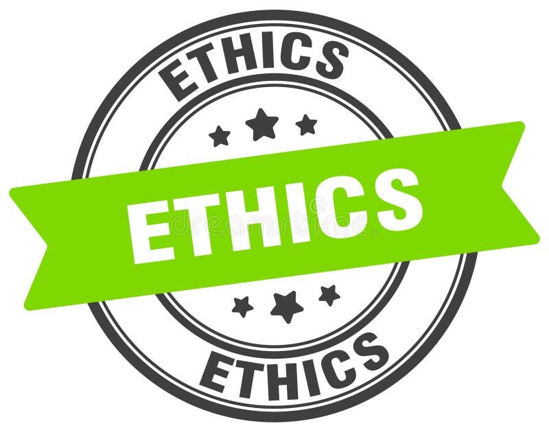 Ethics Stamp. Ethics Label on Transparent Background. Round Sign Stock ...