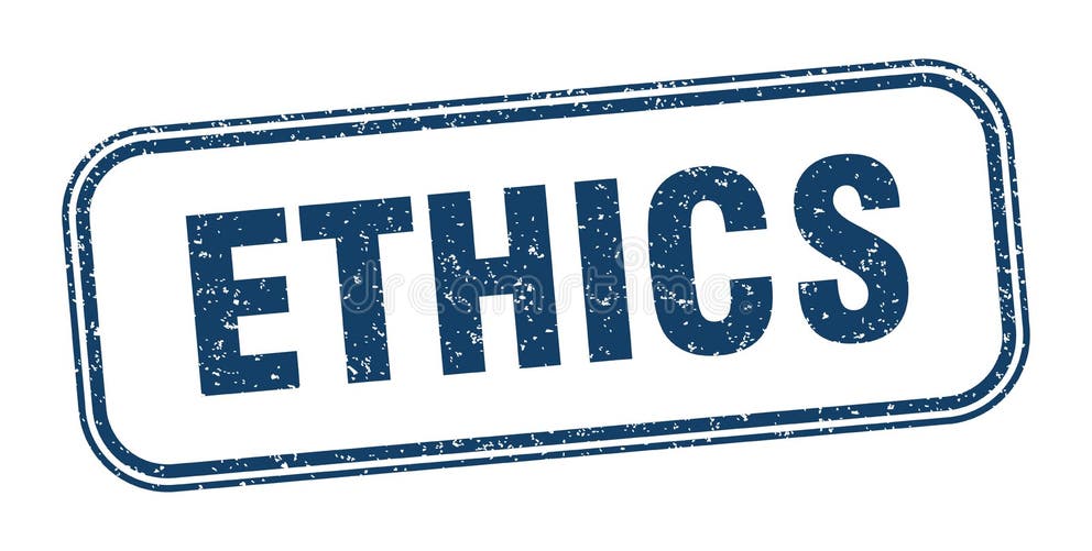 Ethics Stamp. Ethics Square Grunge Sign Stock Vector - Illustration of ...