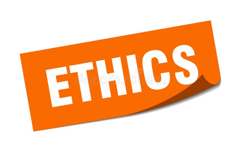 Ethics sticker. stock vector. Illustration of sign, notice - 153942451