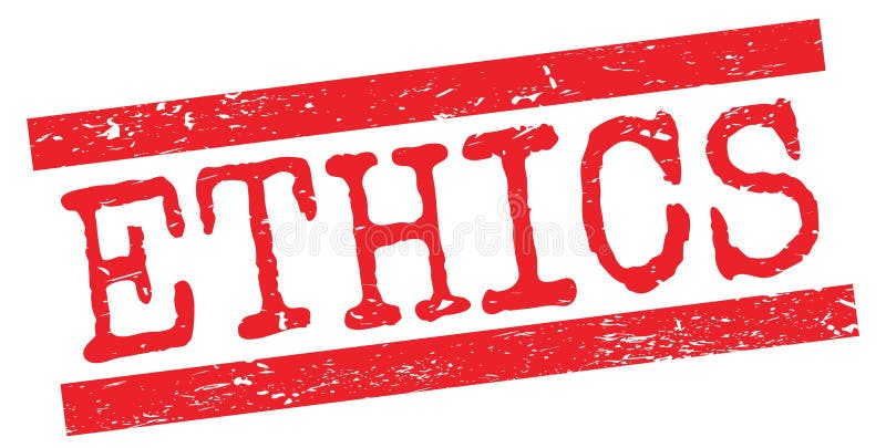 ETHICS Text on Blue-black Round Stamp Sign Stock Illustration ...